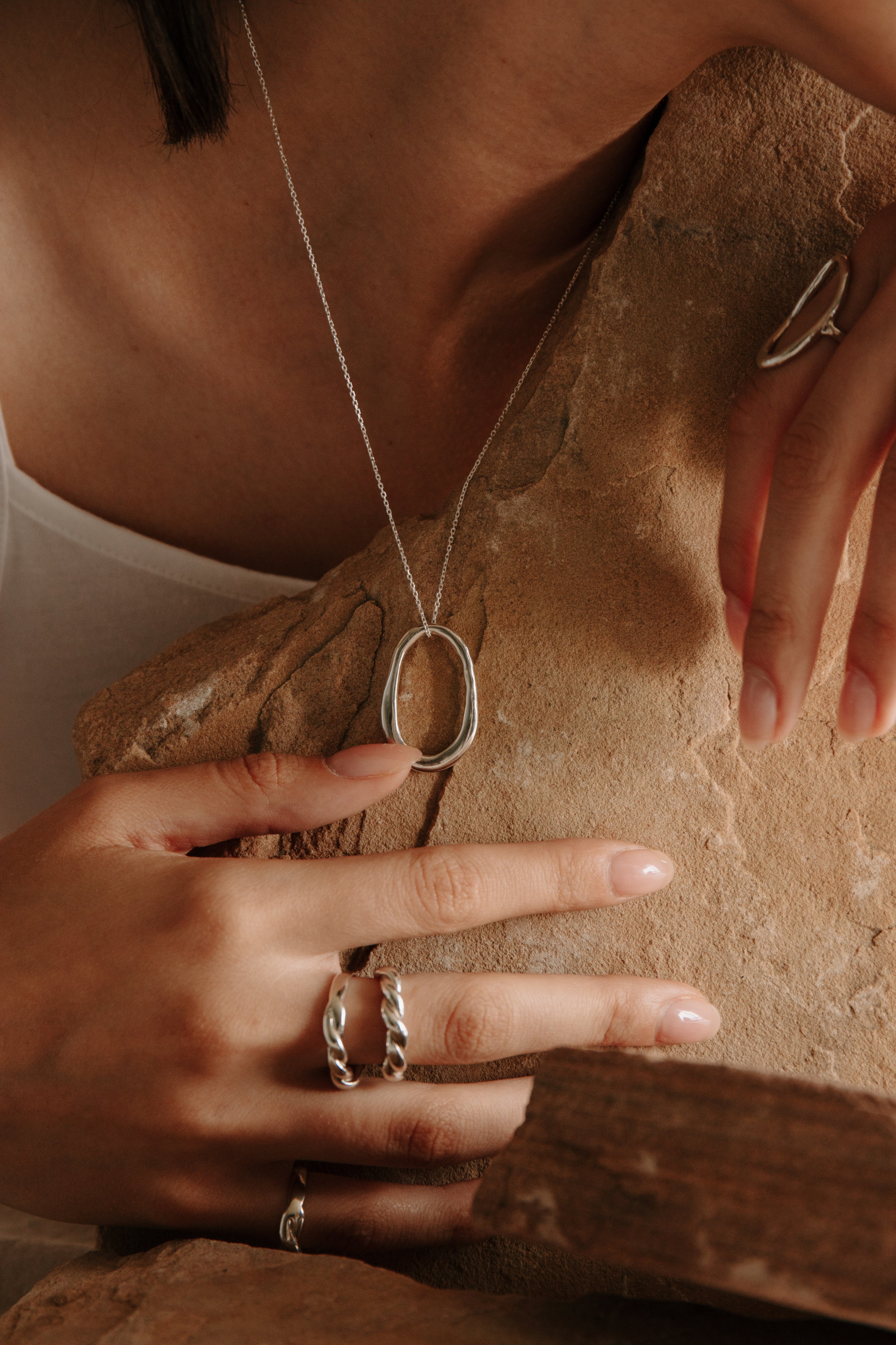 Lake Necklace | Silver – AMANDA HUNT